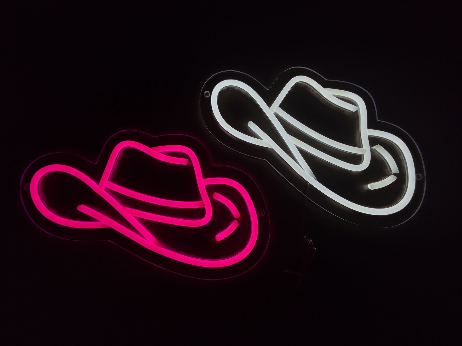 Cowboy Hat Neon Sign Cowboy Led Sign Hat Led Light Western - Etsy