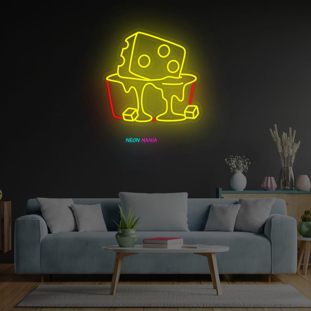 Cheese Fondue Neon Sign. Raclette Led Light Sign. Cheese Neon Light ...