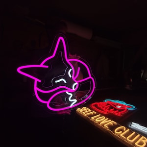Fox Neon Sign, Sleeping Fox Light up Sign, Animal Led Light, Animal ...