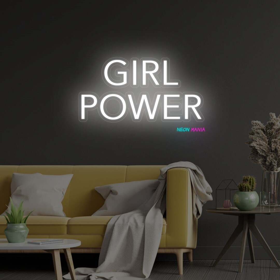 Girl Power Neon Sign Female Power Led Neon Sign for Woman - Etsy