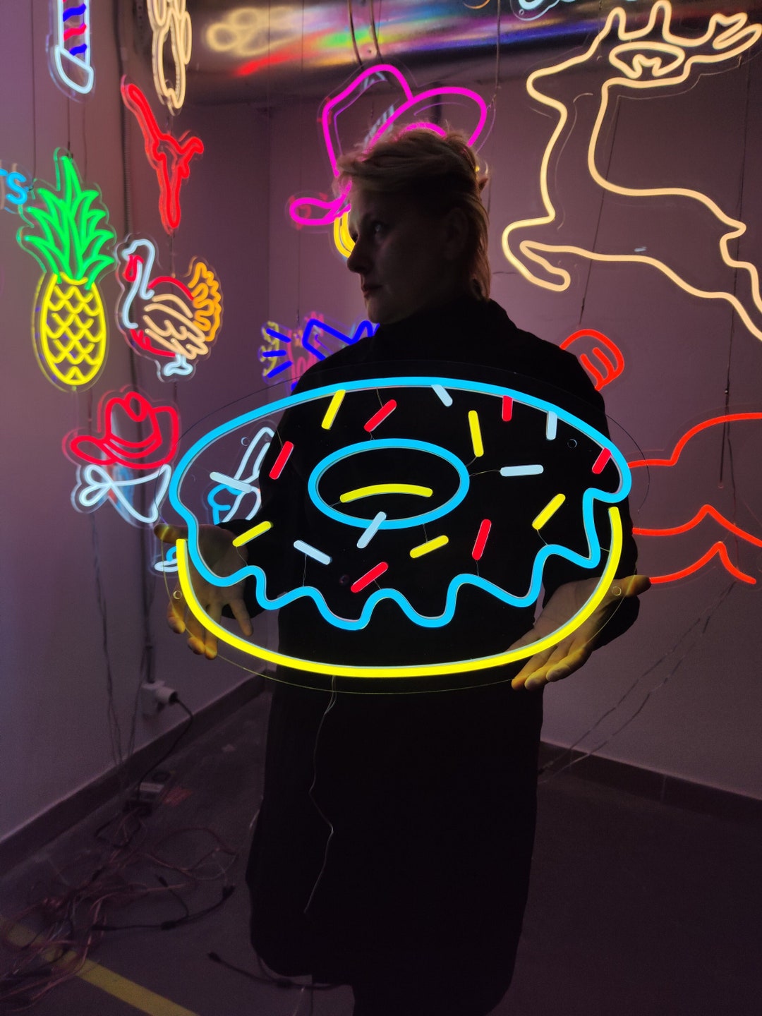 Donut Neon Sign, Sweet Neon Light, Bakery Led Light, Custom Donut Led ...