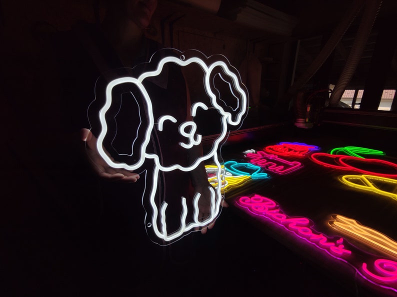 Bichon Frise Neon Sign, Dog Led Sign, Bichon Frise Light Sign, Pet Shop ...