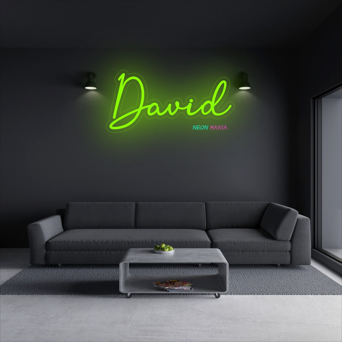 David Name Neon Sign David Led Neon Sign Custom Name Neon - Etsy