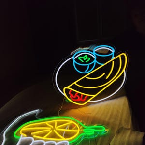Masala Dosa Neon Sign, Masale Dosey Led Sign, South Indian Dish Led ...