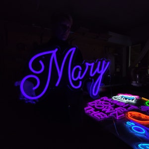 Mary Name Neon Sign, Mary Led Neon Sign, Custom Name Neon Sign, Kids ...