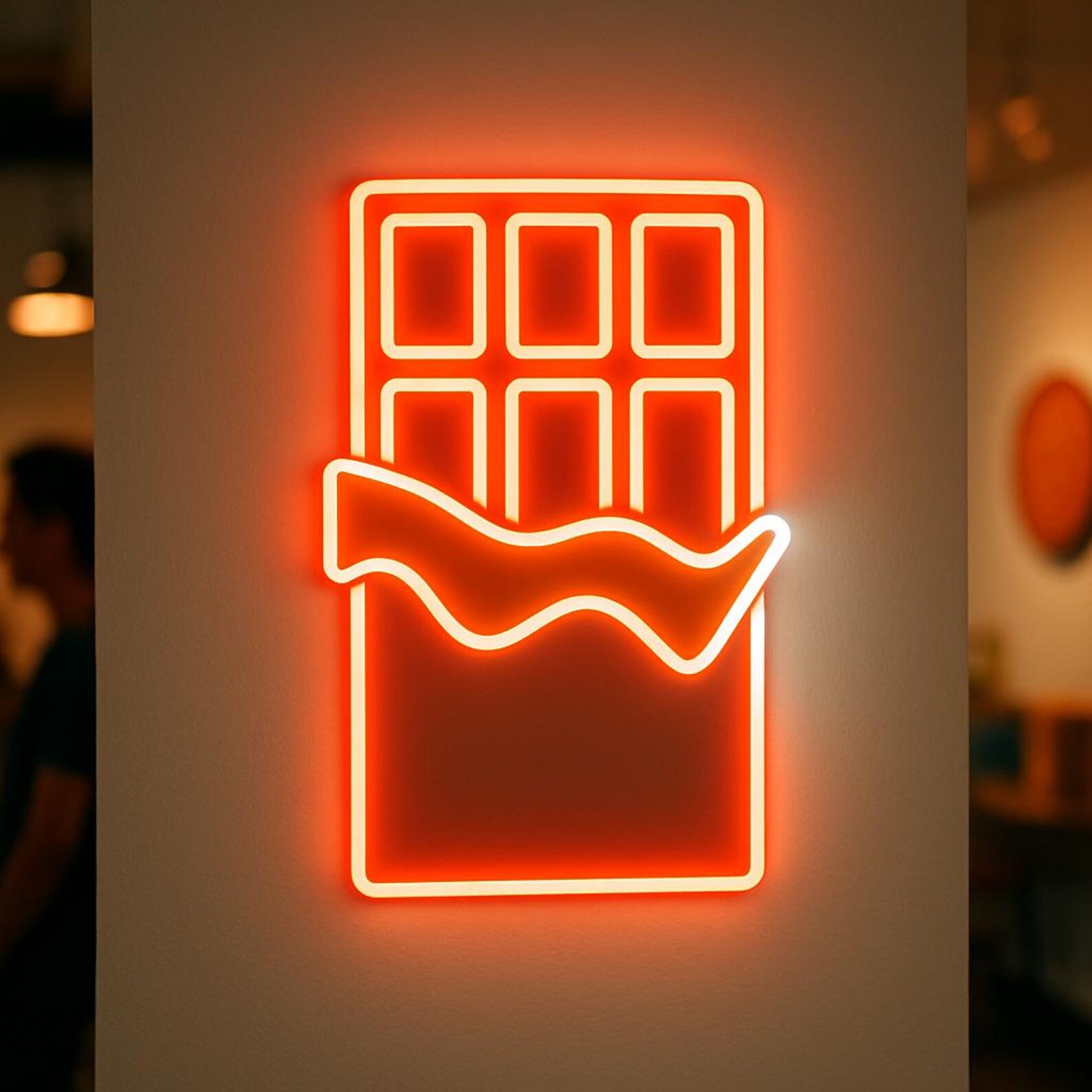 Chocolate Neon Sign. Chocolate Workshop Light. Coffee Shop Led Sign ...