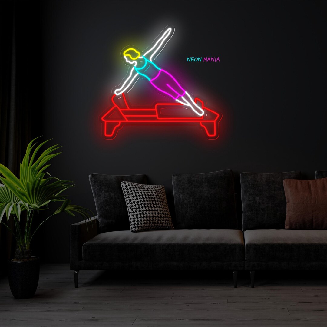 Custom LED Neon Sign for Pilates Reformer Studio. Pilates Studio Decor ...