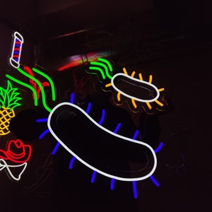 Bacterium Neon Sign, Cell Led Light, Microorganism Led Neon Sign ...