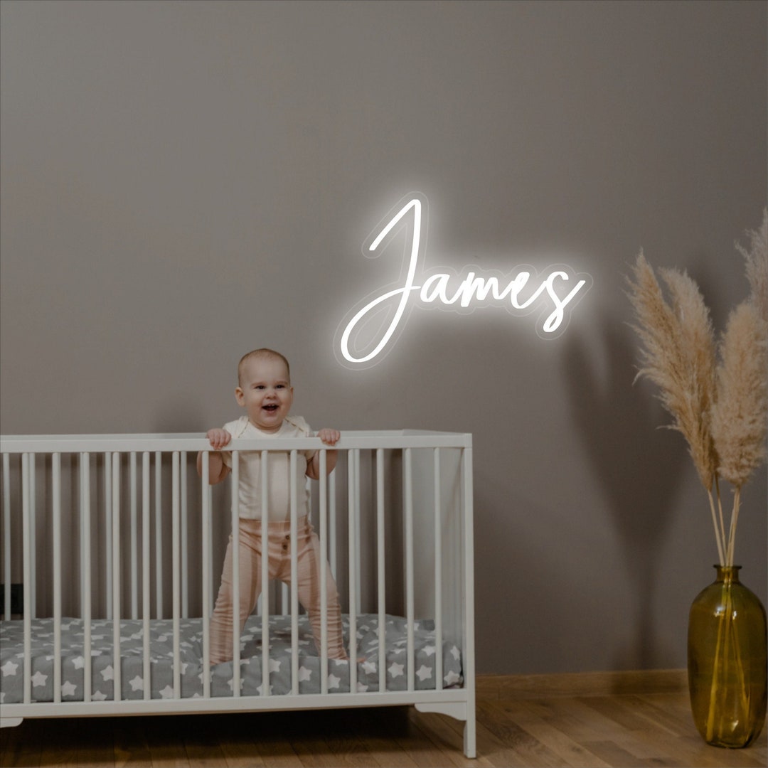 James Neon Sign, James Led Neon Sign, James Bespoke Neon Sign, Names ...