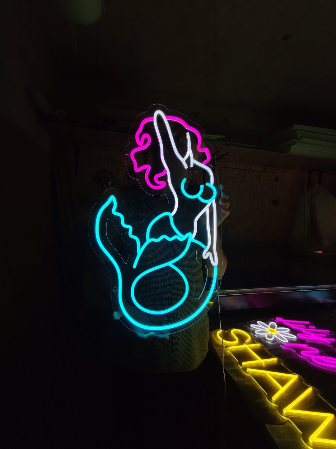 Mermaid Neon Sign, Sea Maid Neon Light for Your Home Decor, Custom Sexy ...