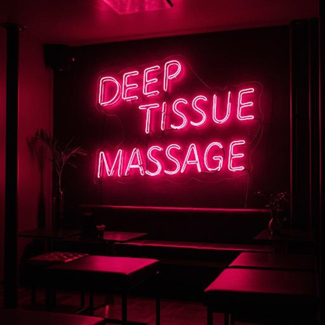 Deep Tissue Massage LED Neon Sign. Massage Therapy Decor. Gift Idea for ...
