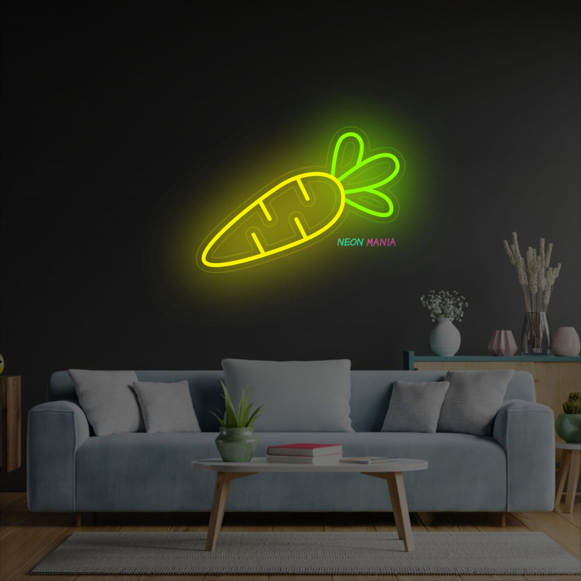 Carrot Neon Sign Vegetable Neon Light for Kitchen Decor | Etsy