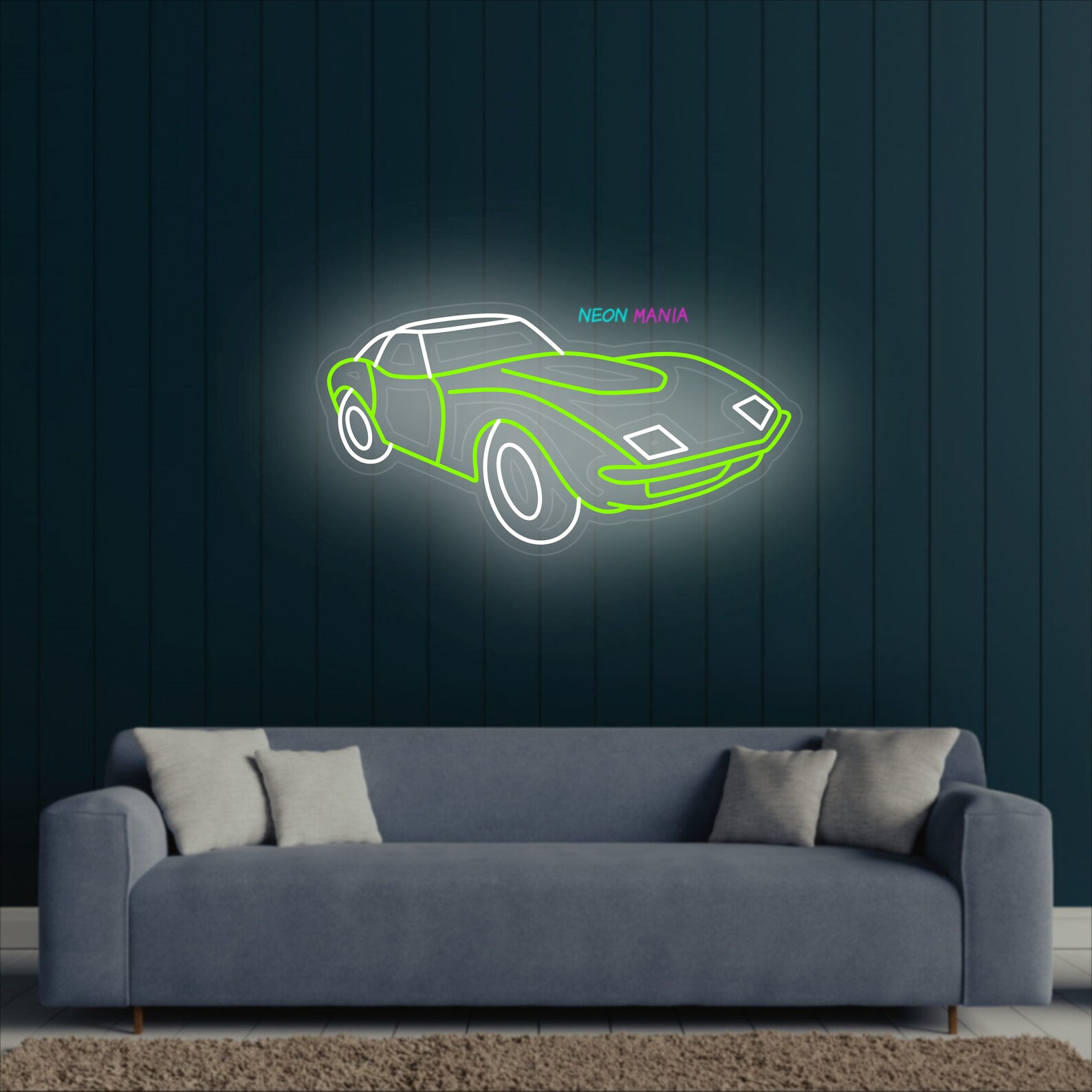 Car Neon Sign Retro Car Led Light Sign Custom Vintage Neon - Etsy