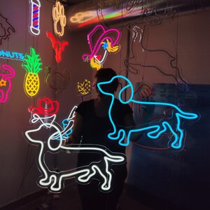 Dachshund Neon Sign, Dog LED Neon, Badger Dog Lights, Animals Led Sign ...