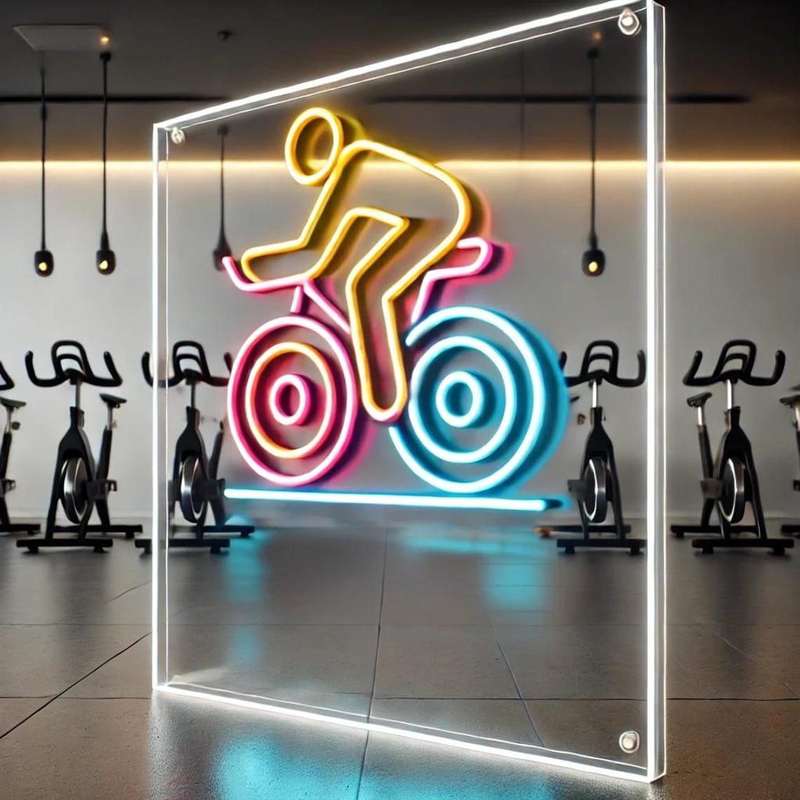 Fitness LED Neon Sign. Neon Decor for Sports Studio. Pilates, Spinning ...