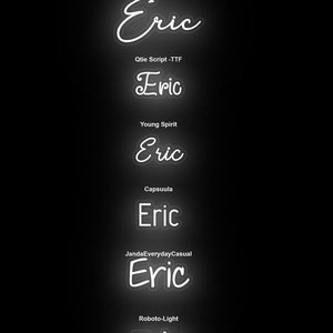Eric Name Neon Sign, Eric Led Neon Sign, Custom Name Neon Sign, Kids ...