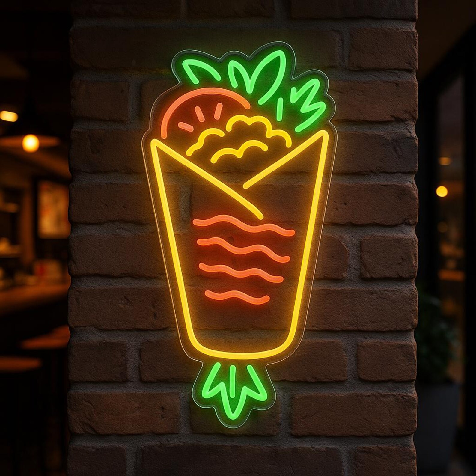 Kebab Neon Sign. Meat Neon Light. Shawarma Led Light. Doner Kebab Led ...