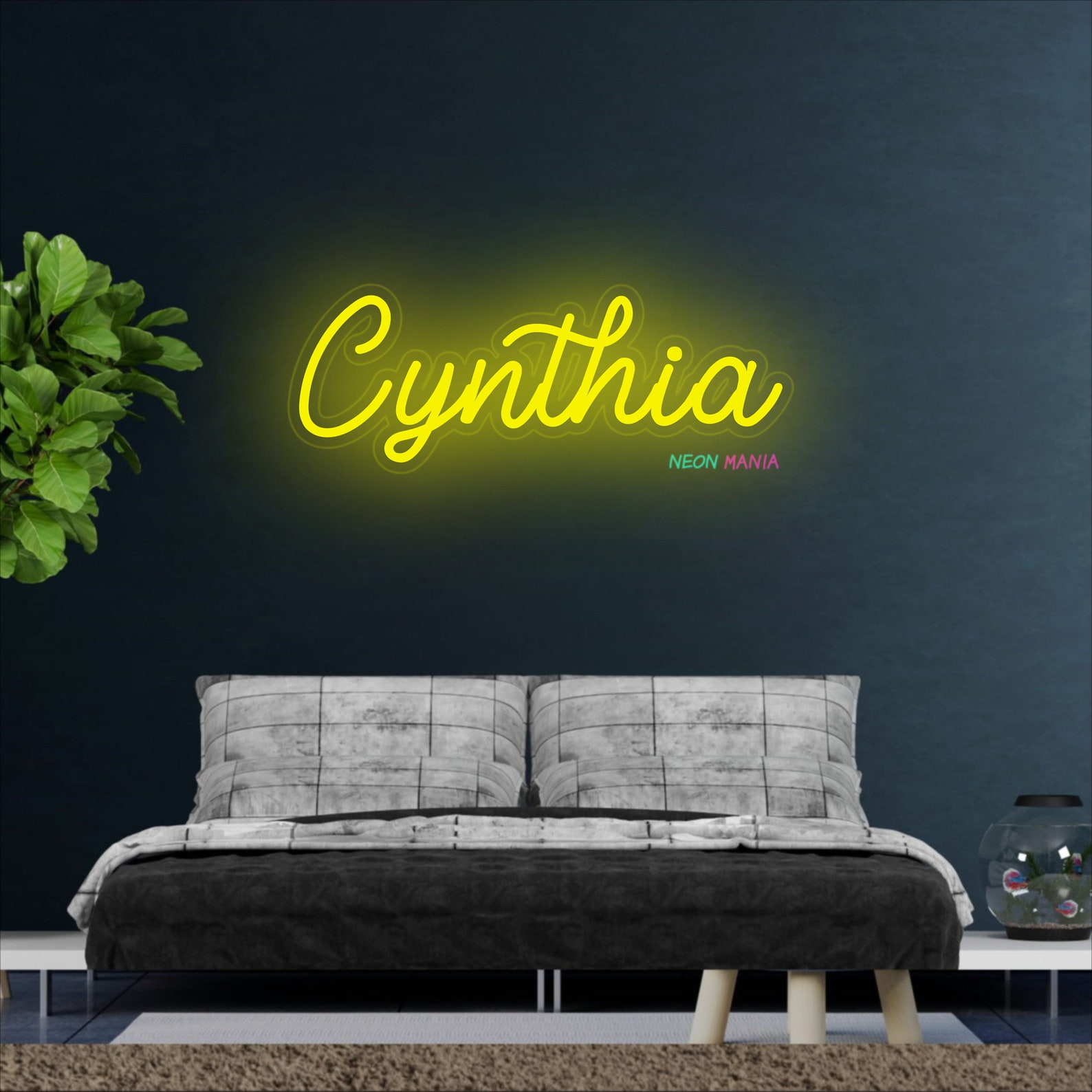 Cynthia Name Neon Sign Cynthia Led Neon Sign Custom Name - Etsy