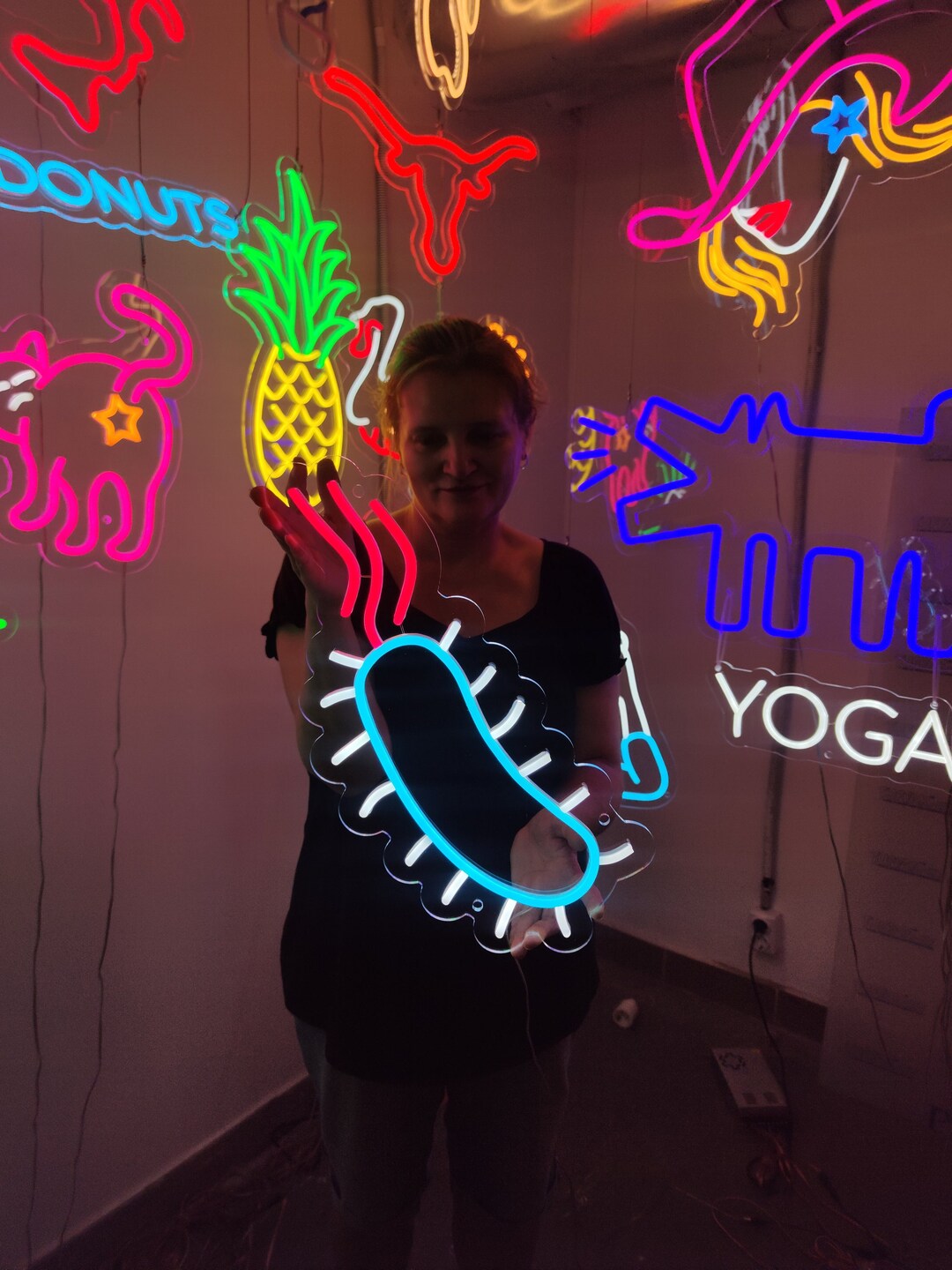 Bacterium Neon Sign, Cell Led Light, Microorganism Led Neon Sign ...