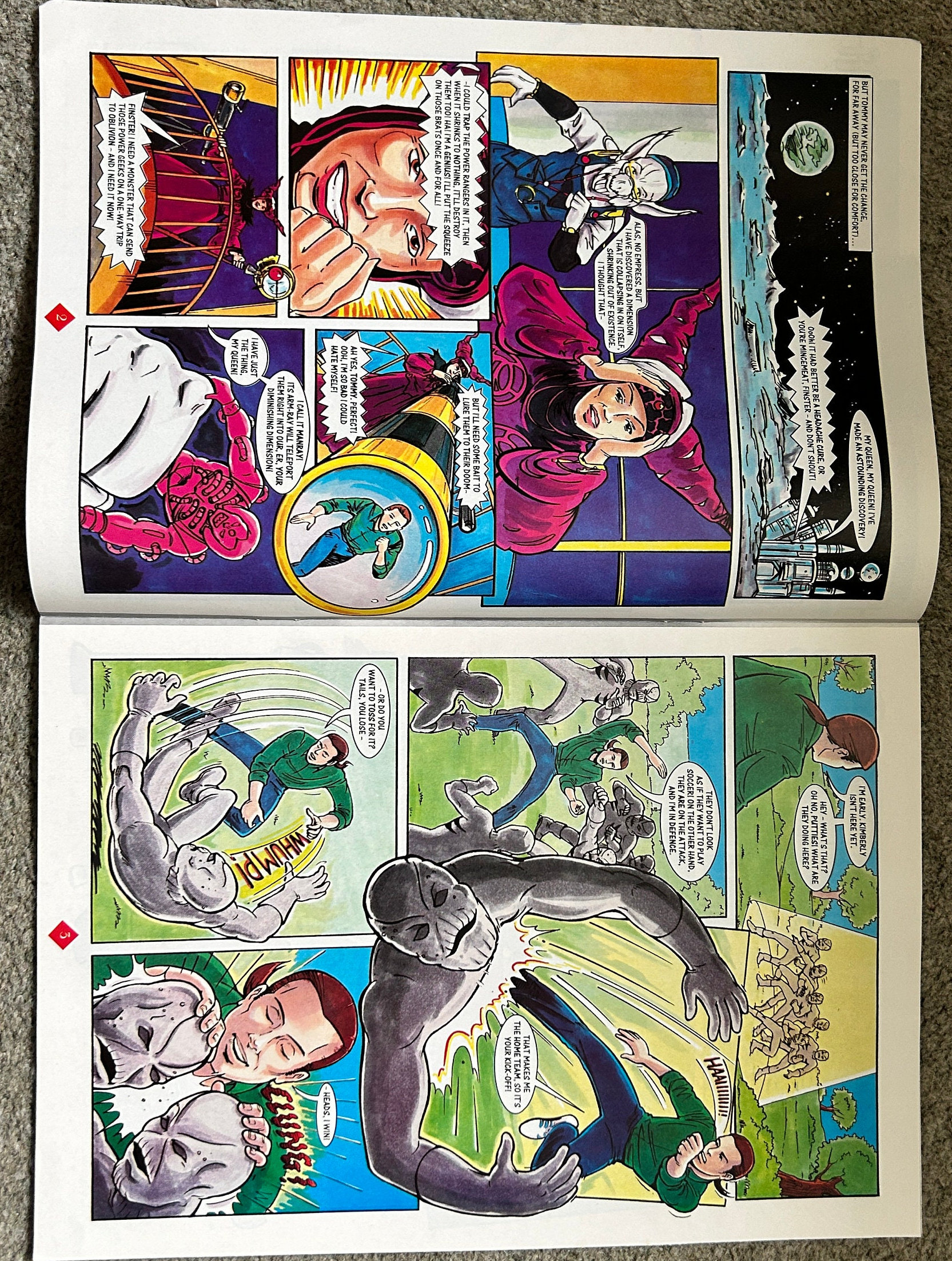 1995 Very Rare Vintage Power Rangers Power Comic No. 1 Northern & Shell ...