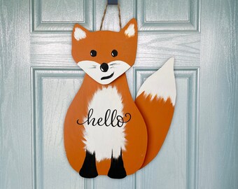 Fox Door Hanger | Etsy