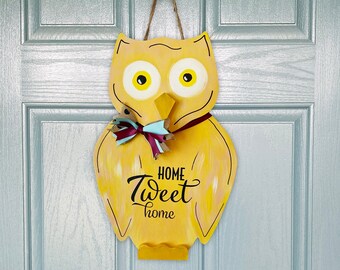 Owl Door Hanger | Etsy