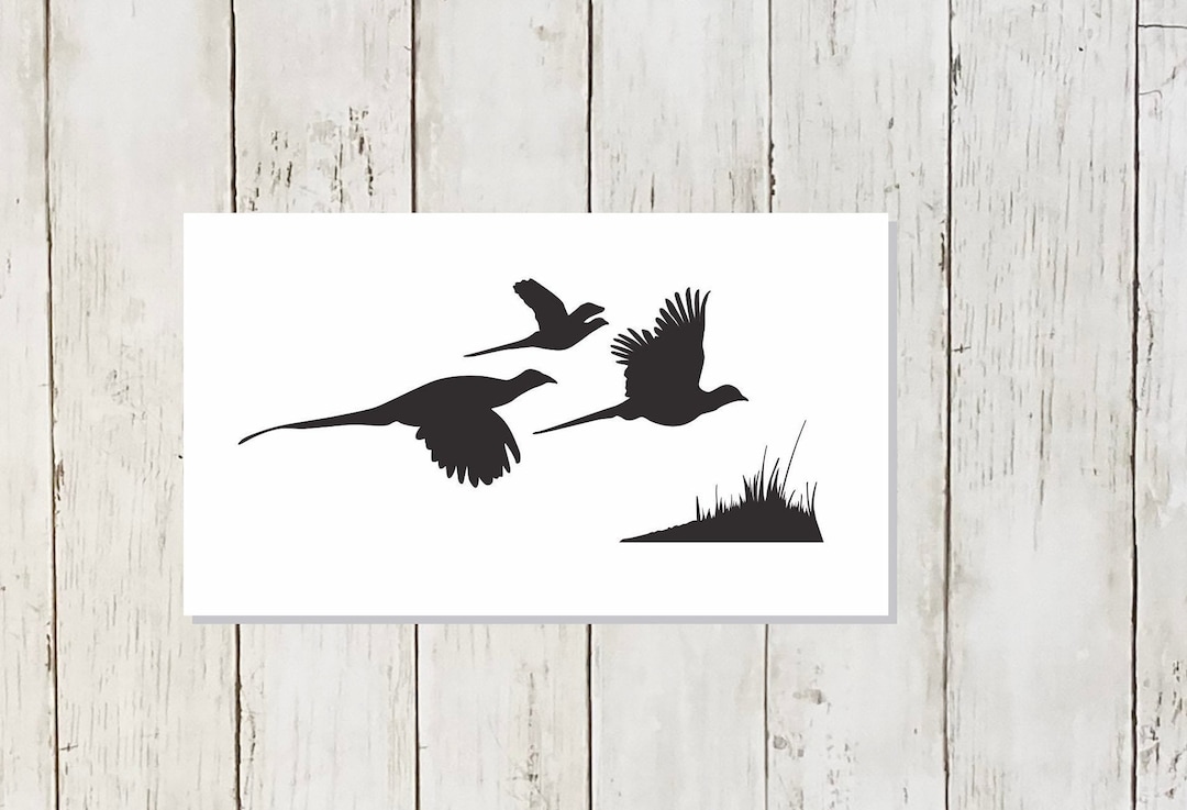 Pheasants in Flight Decal, Pheasant Hunting Decal - Etsy