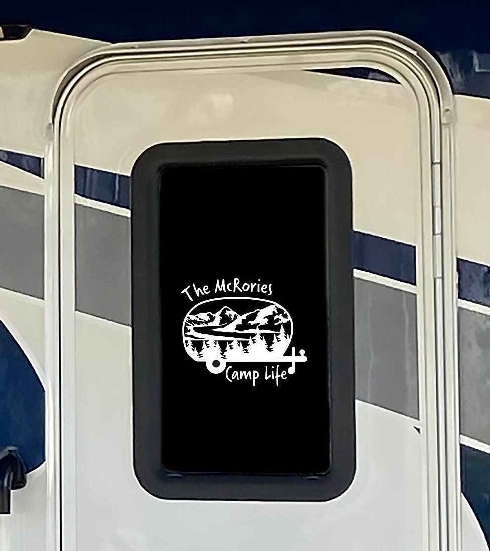 Personalized Camper RV Decal, Camper Decal, Camp Life Decal - Etsy