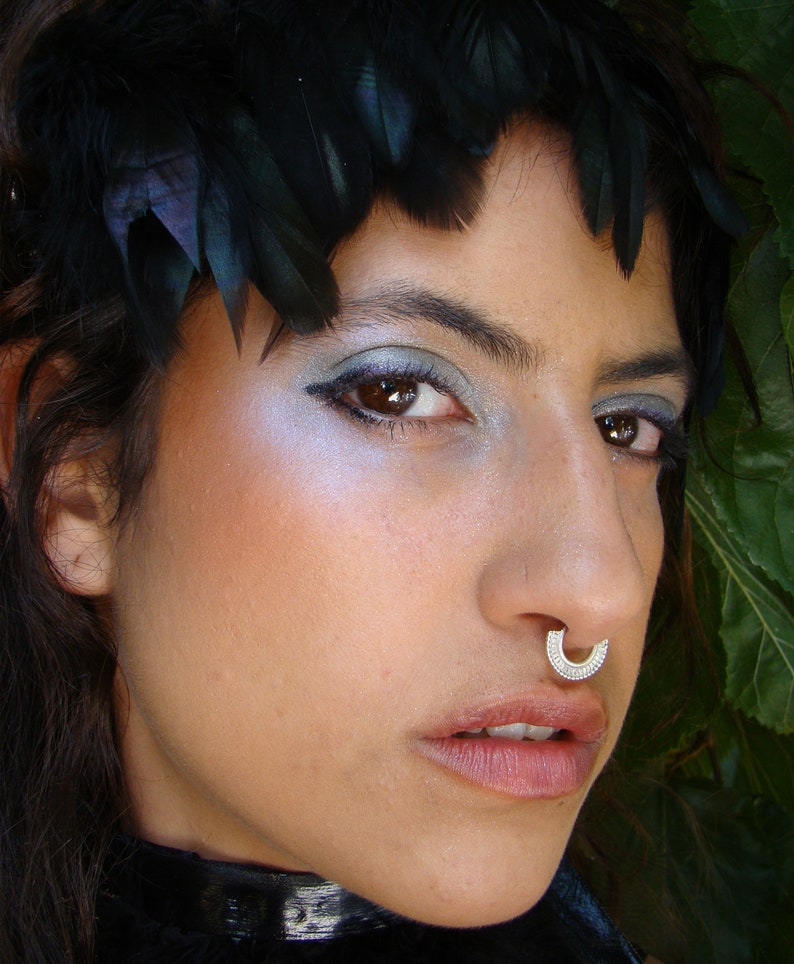 Septum Ring Indian Nose Ring Silver Septum Piercing Daith Earring