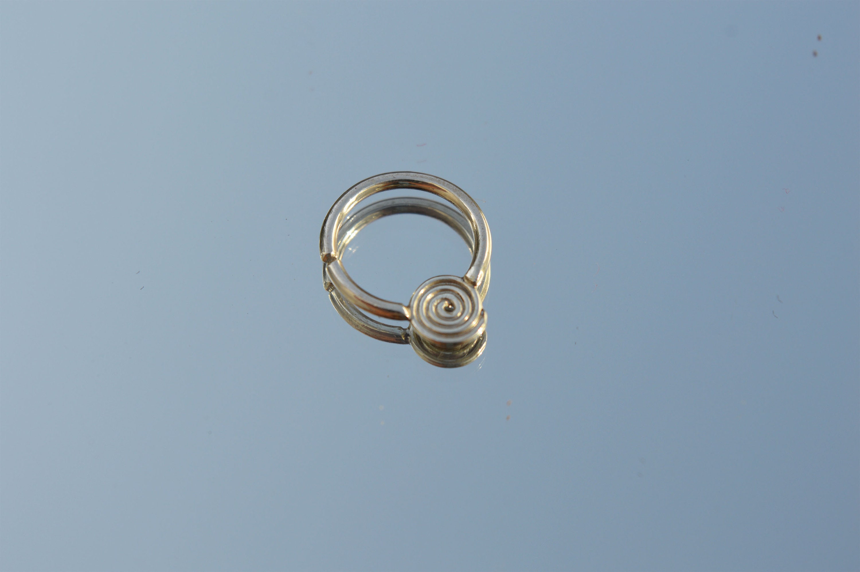 Spiral Septum, Silver Septum, Septum Piercing, Septum Ring, Spiral ...