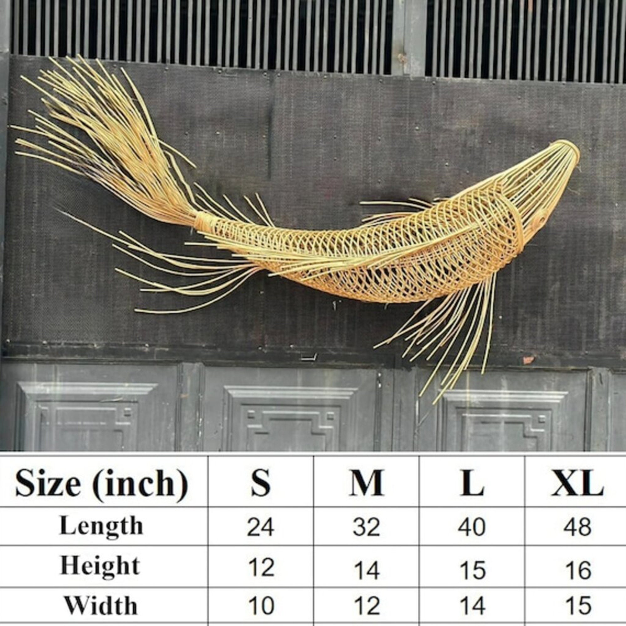 Fish Pendant Light Rattan Chandelier Lighting Hanging Lamp Modern ...