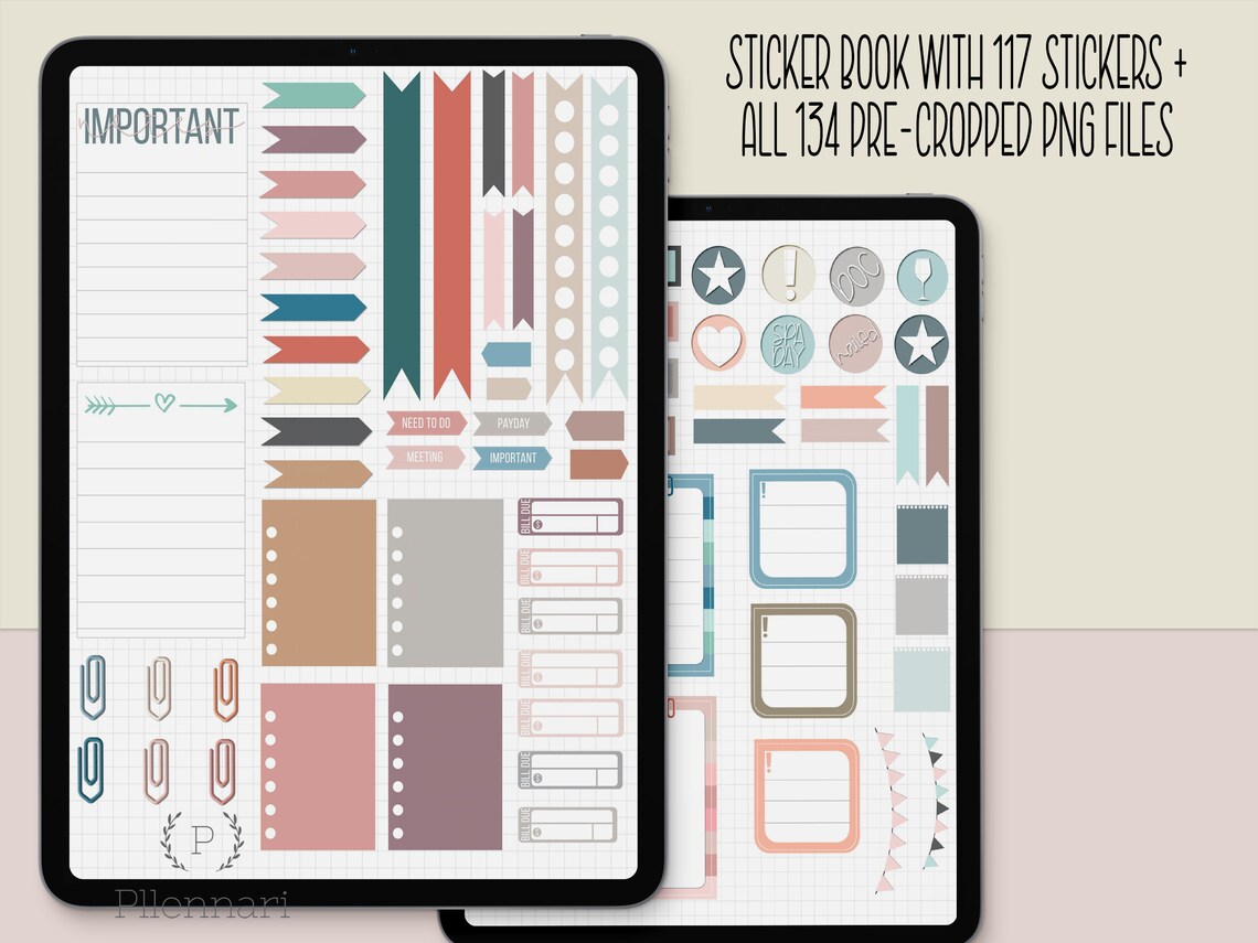 Undated Monthly Goodnotes Planner iPad Planner Weekly - Etsy