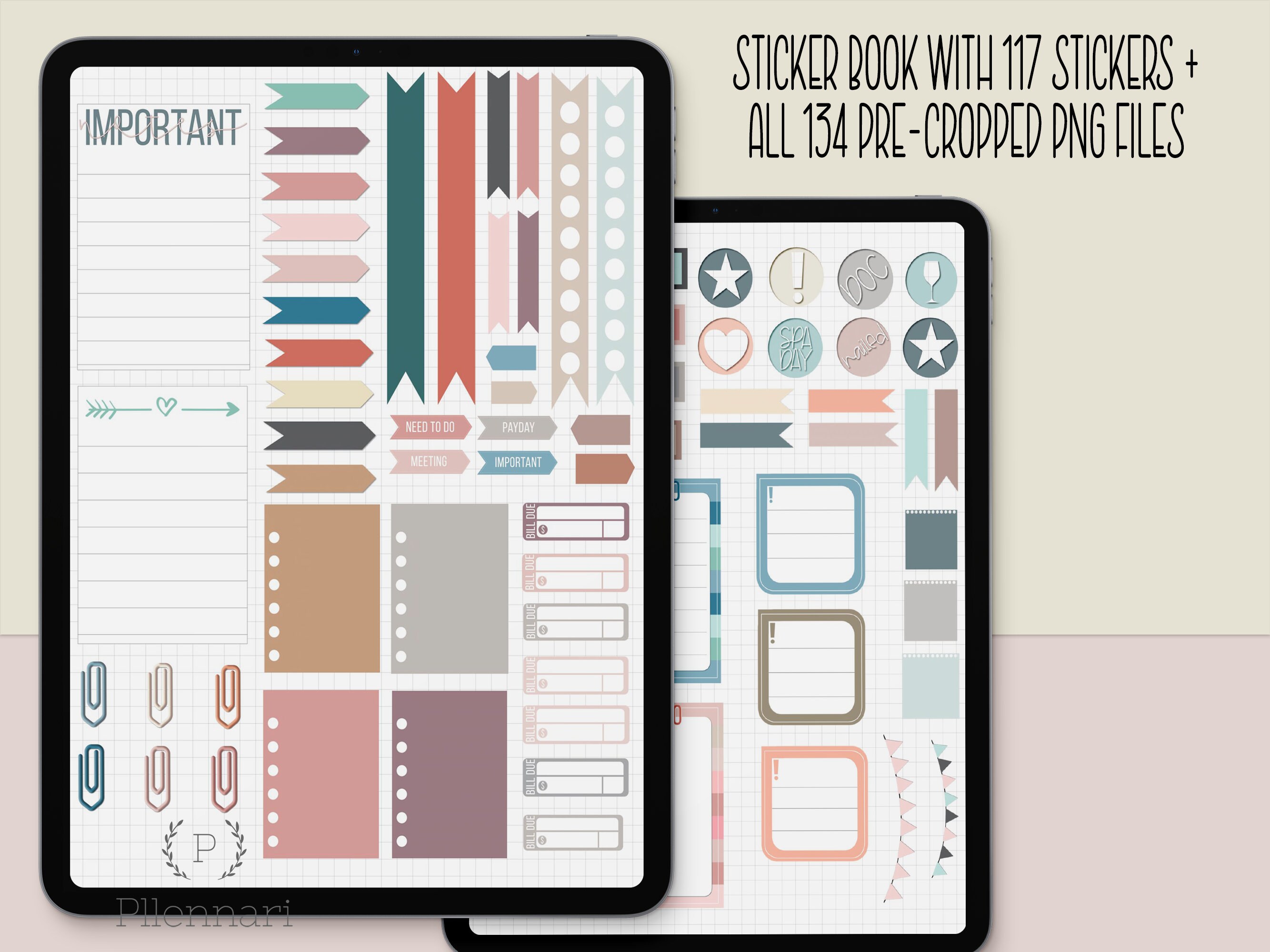 Undated Monthly Goodnotes Planner, iPad Planner, Weekly Notability ...