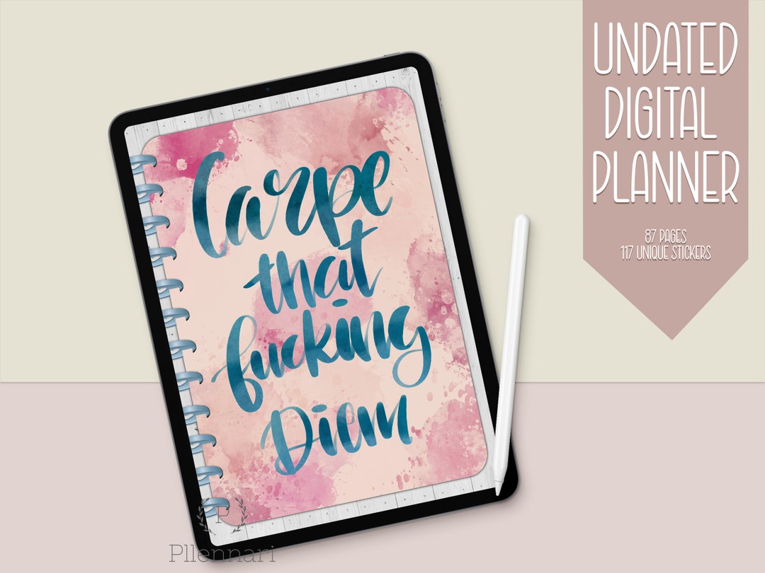 Undated Monthly Goodnotes Planner, iPad Planner, Weekly Notability ...