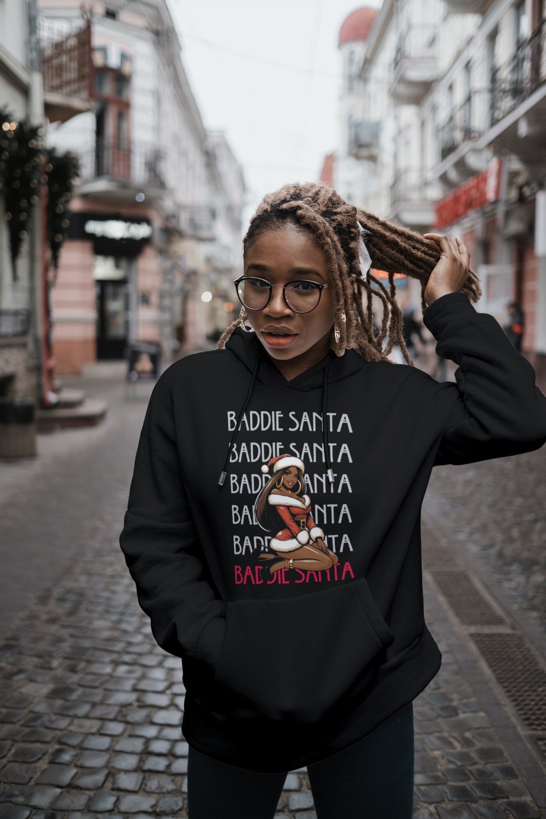 Baddie Santa 2 Hoodie - Etsy