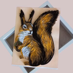 Quilling 3D Squirrel Art - Etsy