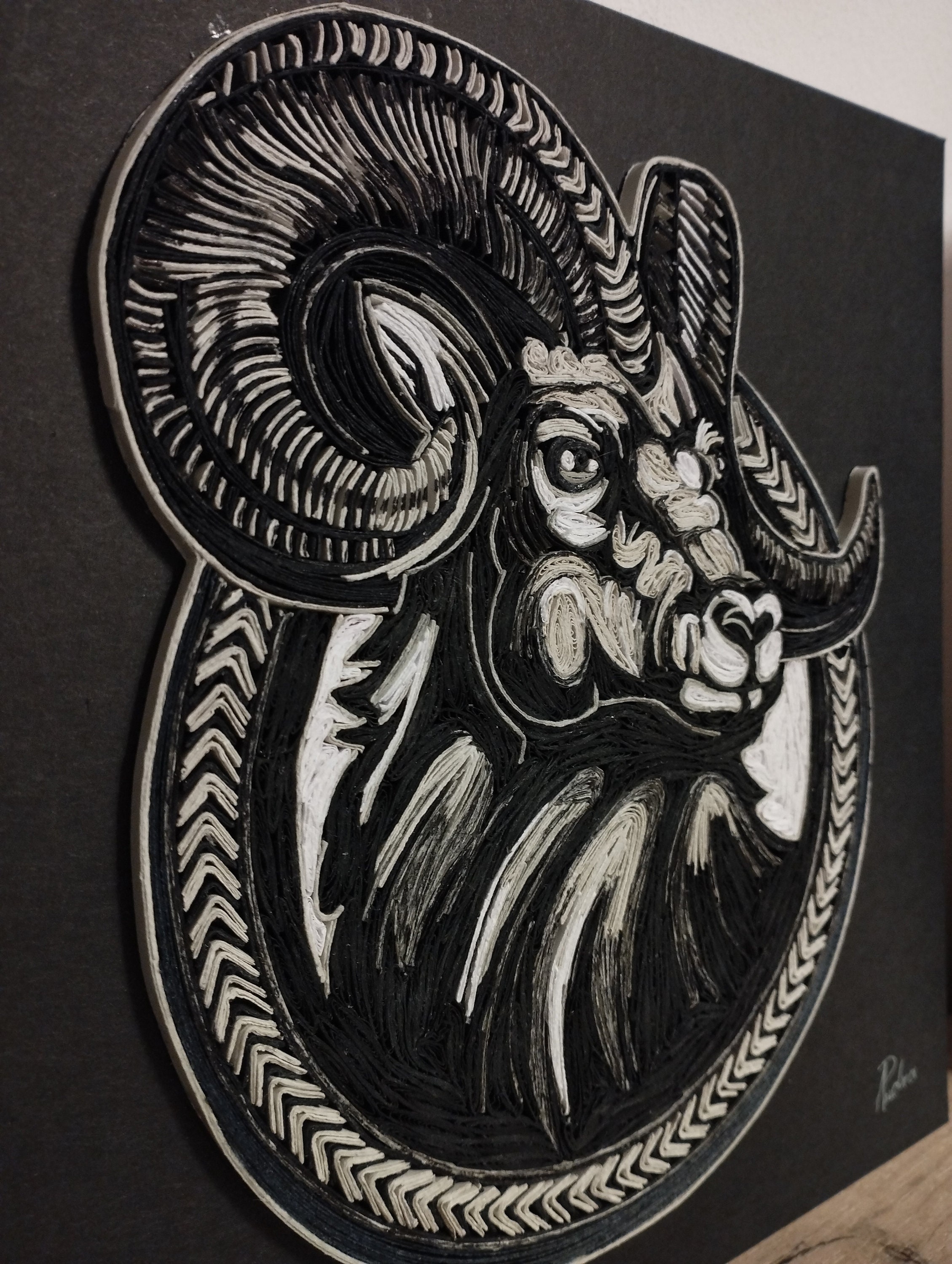 Aries Quilling Art/zodiac 3D Art - Etsy