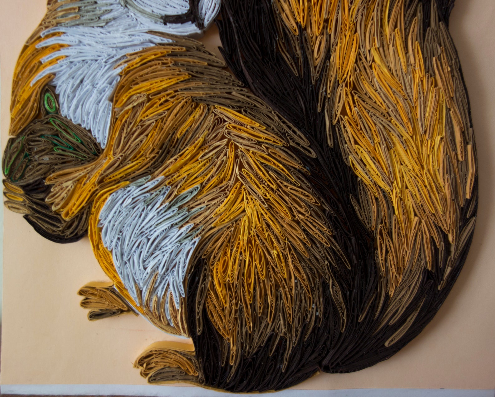 Quilling 3D Squirrel Art - Etsy