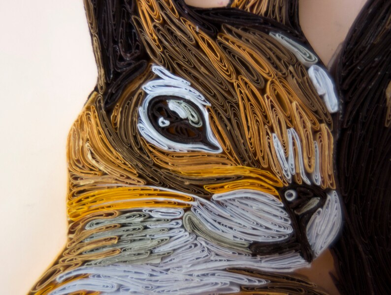 Quilling 3D Squirrel Art - Etsy