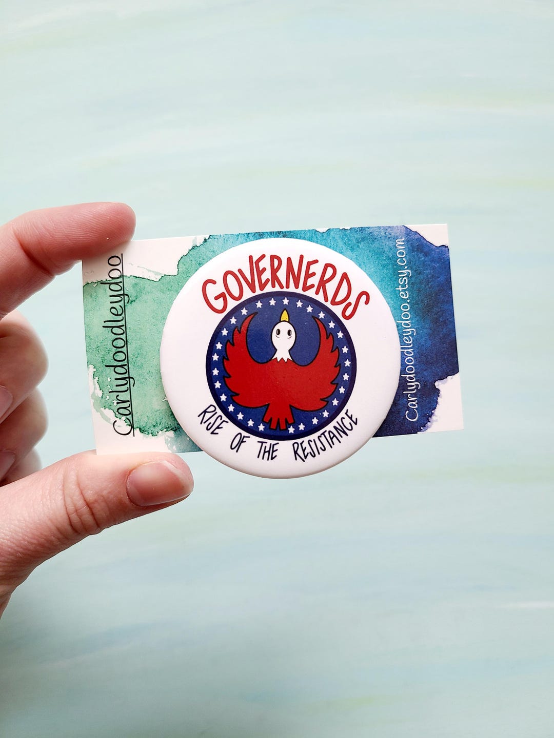 Governerds Rise of the Resistance Pin, 2.25 Inch Button, Patriotic ...