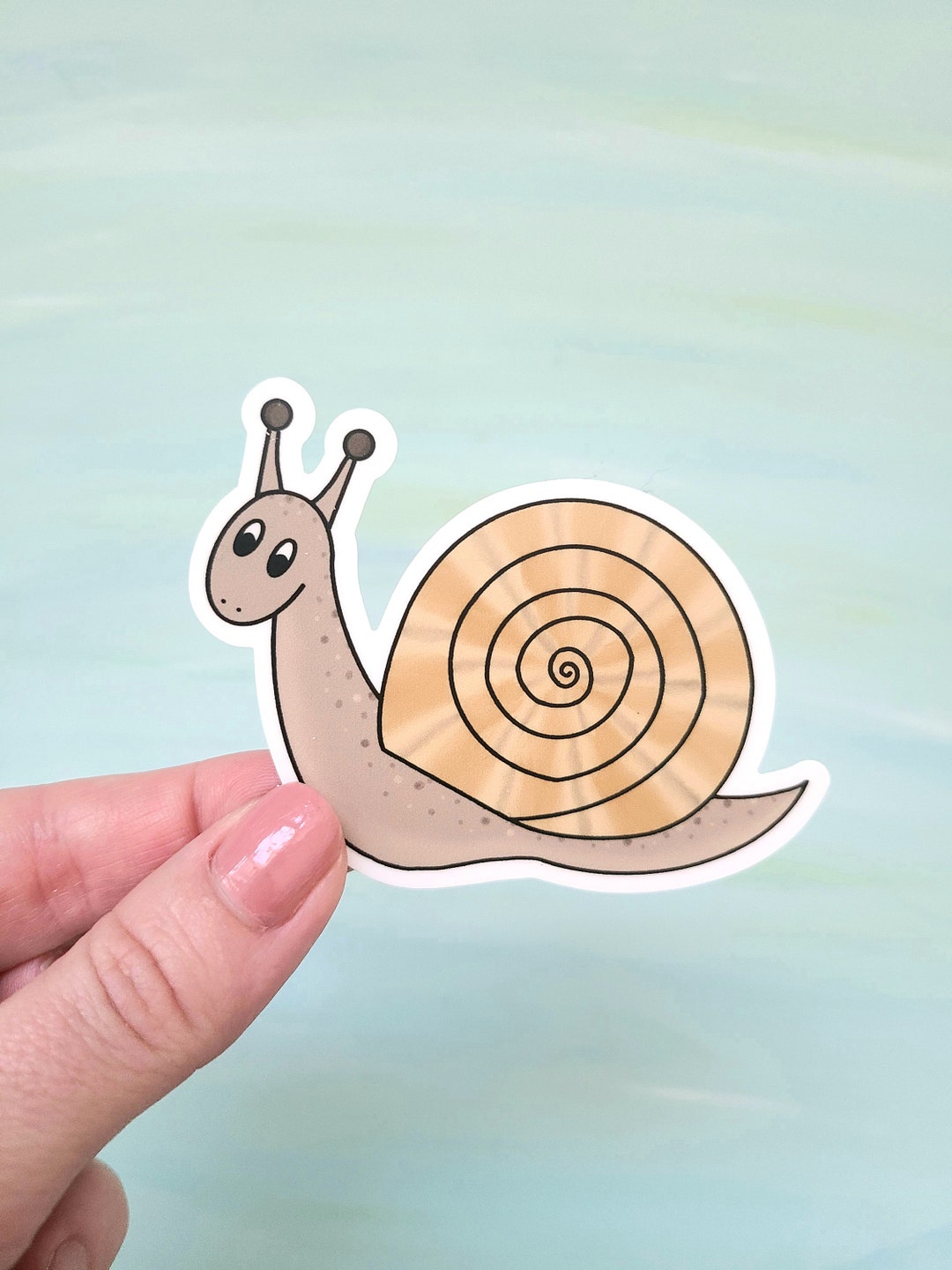 Snail Vinyl Sticker, Garden Friend Decal, Gastropod Nature Critter ...