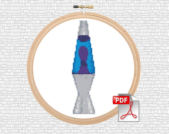 Lava Lamp Cross Stitch PATTERN PDF Instant Download DIY - Etsy Canada