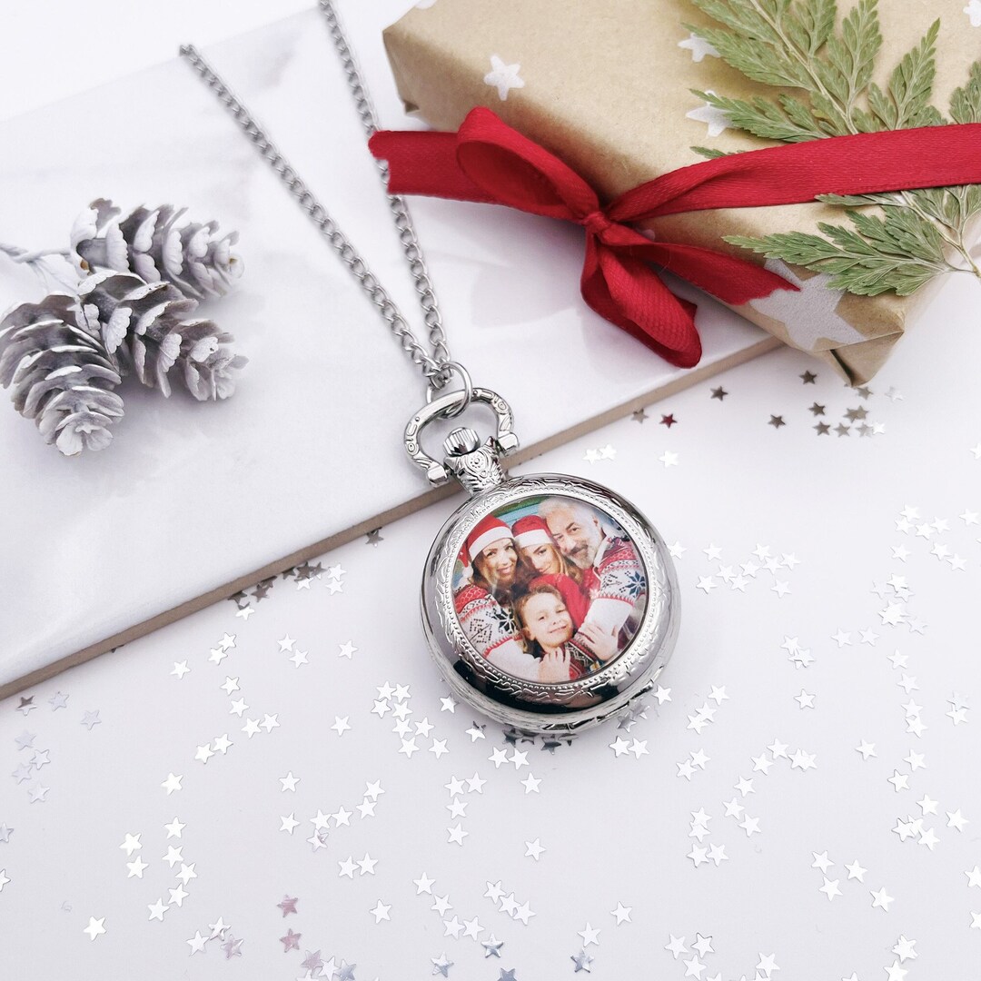 Personalised Pocket Watch, Pocket Watch With Photo, Gift for Grandad ...