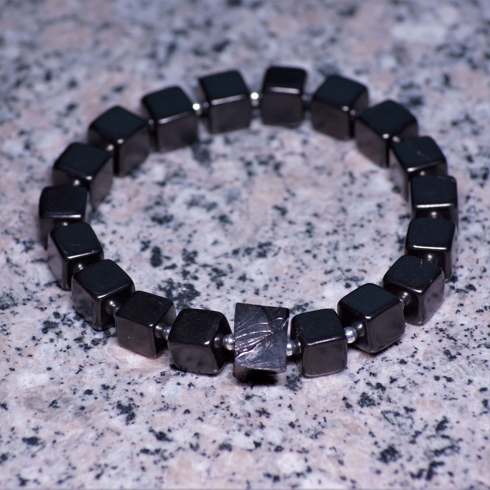 Shungite Bracelet Elite Shungite and 925 Sterling Silver - Etsy