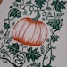 Pumpkin Linocut Print Fall Harvest Art, Hand-carved Block Print, Autumn ...