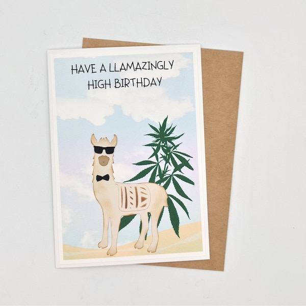 Weed Birthday Card - Etsy