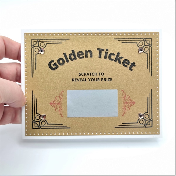 Golden Ticket Scratch - Etsy