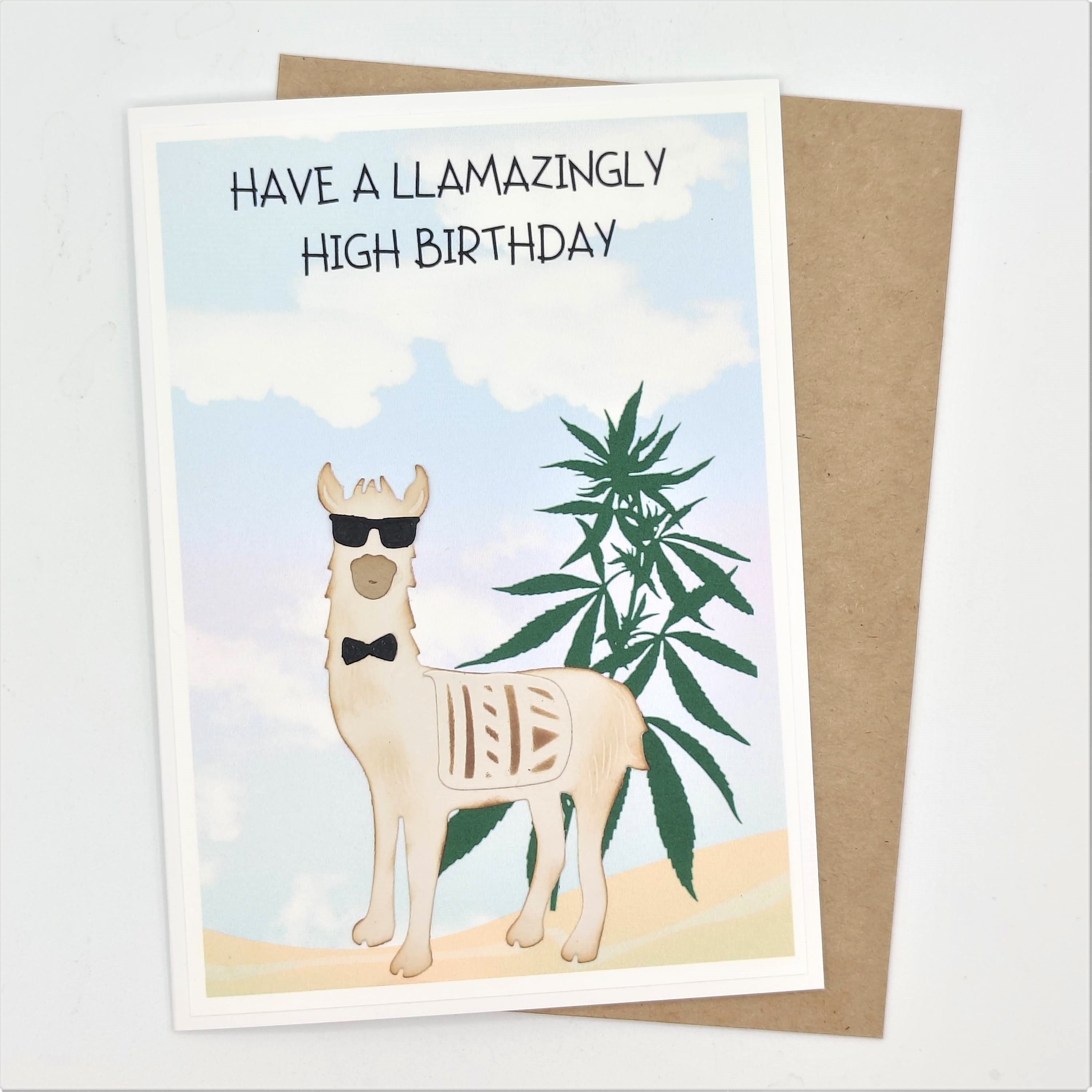 Stoner Birthday Card, Funny Weed Birthday Card, Stoner Gift, Handmade ...