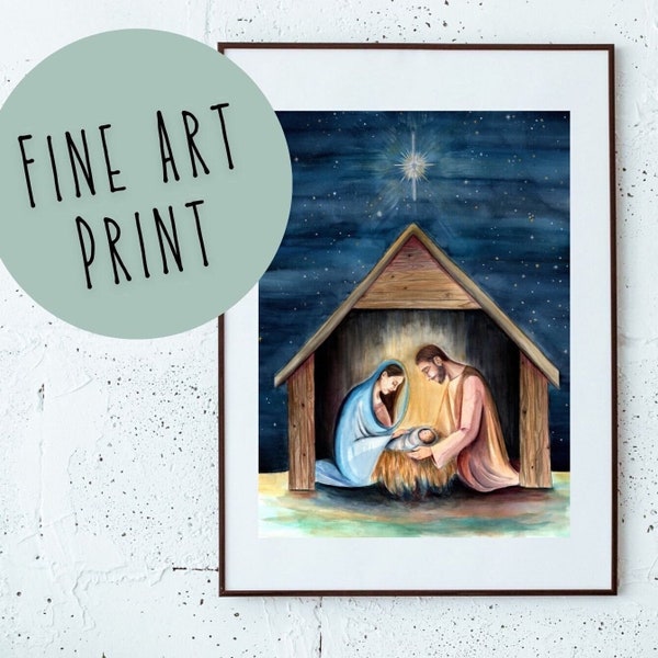 Nativity Print - Etsy