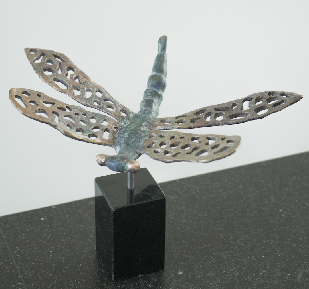 Bronze Statue Dragonfly - Etsy